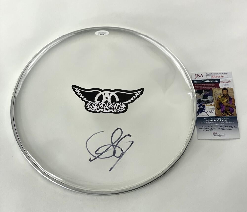 STEVEN TYLER SIGNED AUTOGRAPH 12" DRUMHEAD - AEROSMITH FRONTMAN VERY ...