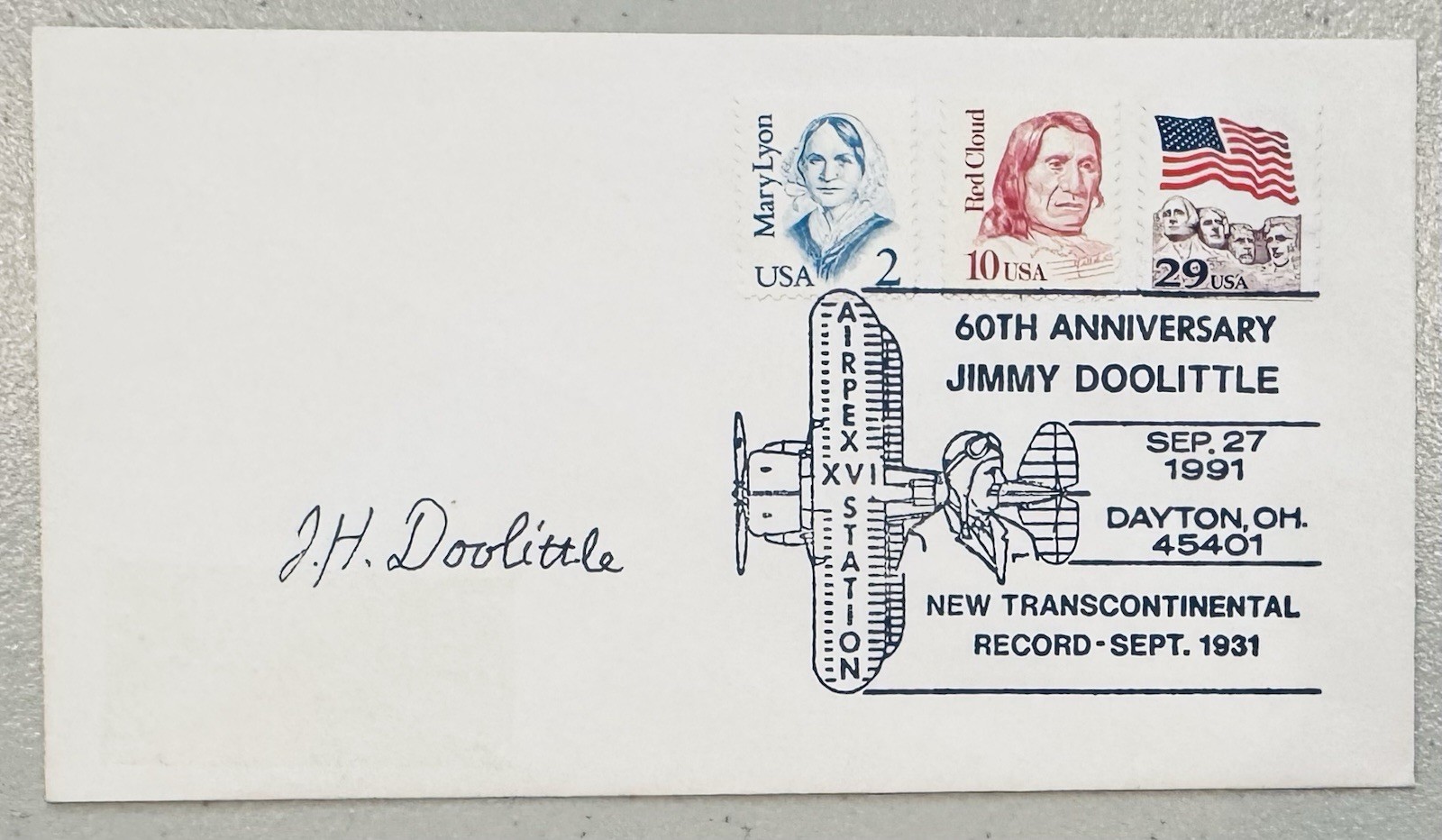 James Jimmy Doolittle Signed Autographed First Day Cover JSA WW2 ...