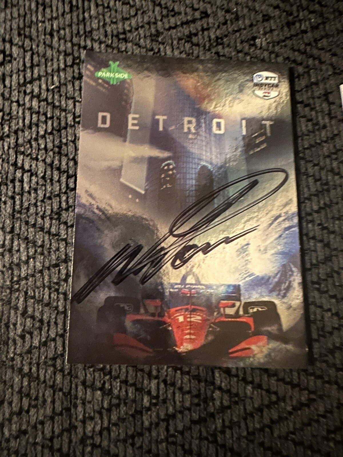 2024 Parkside Indy Car Trading Card 500 Signed Will Power Detroit ...
