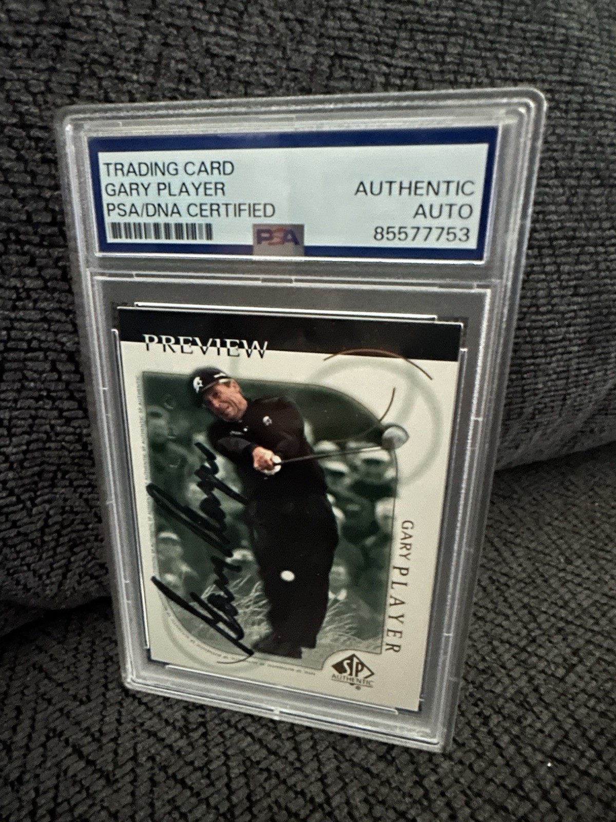Gary Player Signed 2001 Upper Deck SP Golf #14 Card PSA /DNA COA ...