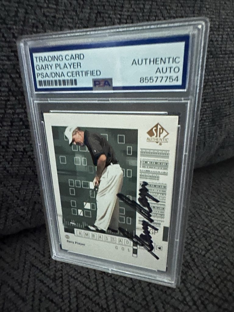 Gary Player Signed 2002 Upper Deck SP Golf #69 Card PSA /DNA COA ...