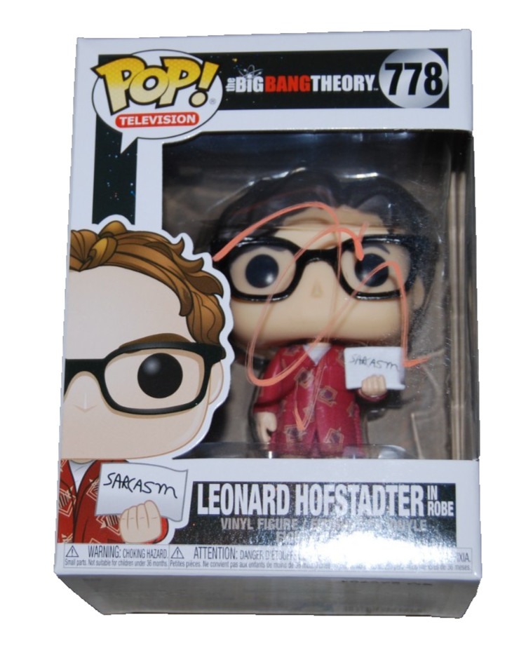 JOHNNY GALECKI signed (BIG BANG THEORY) Leonard #778 Funko Pop #BECKETT ...