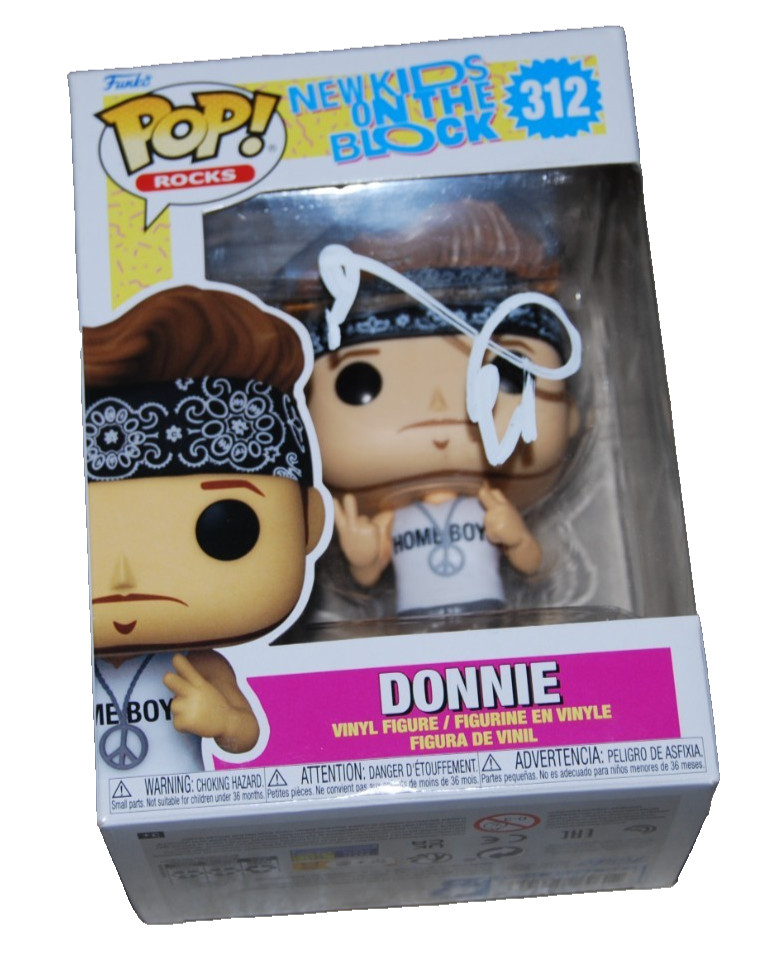 DONNIE WAHLBERG signed (NEW KIDS ON THE BLOCK) #312 Funko Pop BECKETT ...