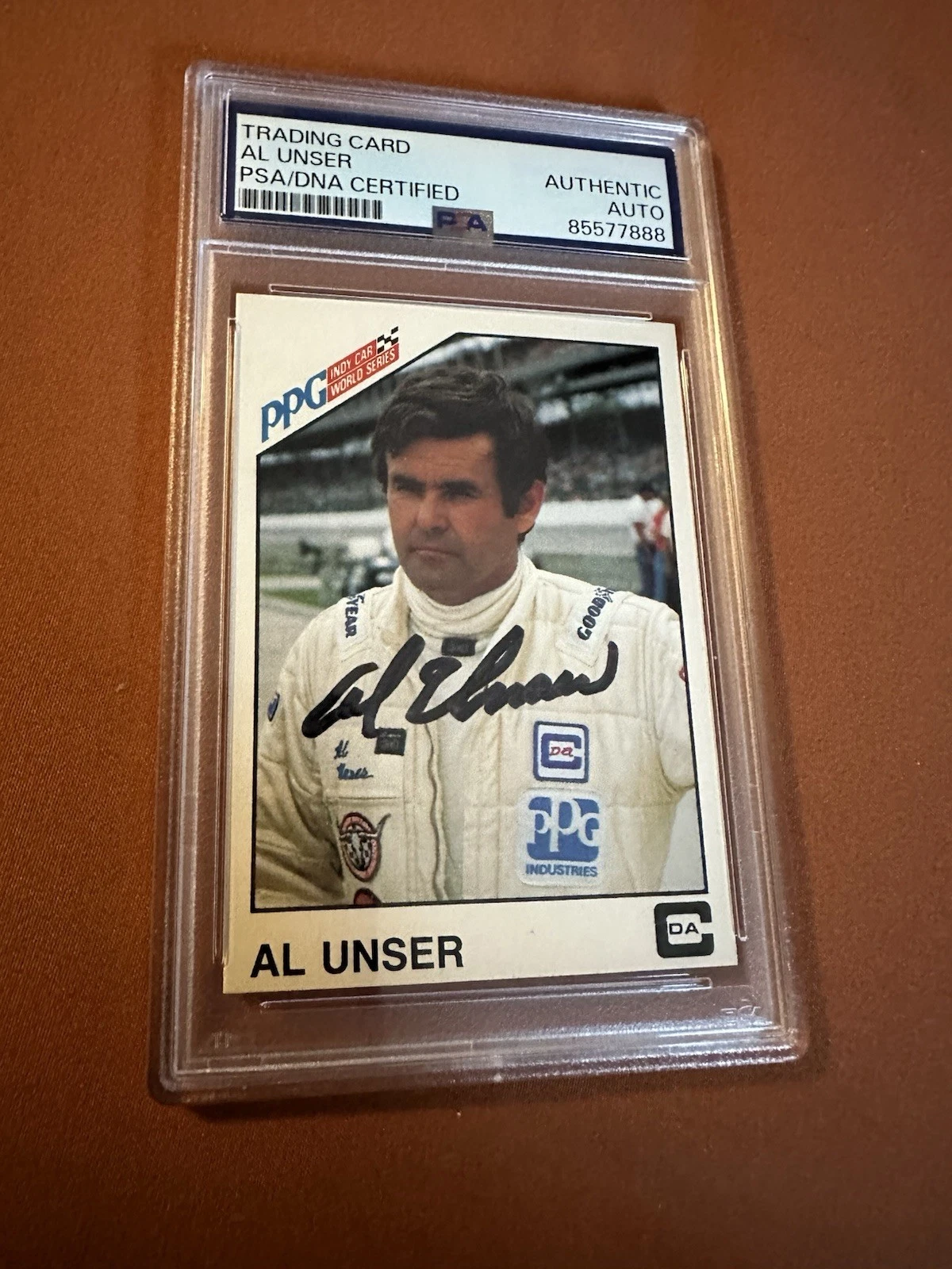 Al Unser Signed 1983 PPG Indy Car Card #48 PSA /DNA COA RC Rookie ...