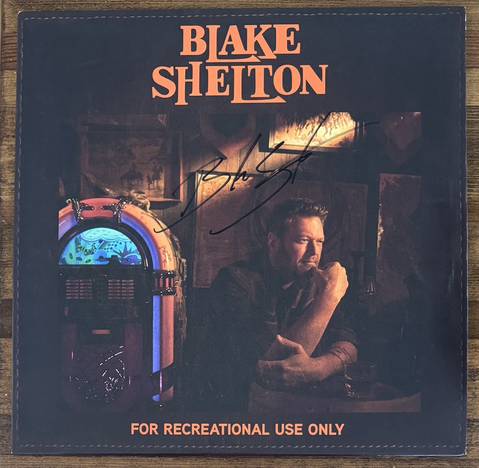 SIGNED Blake Shelton For Recreational Use Autographed Vinyl LP Beckett ...