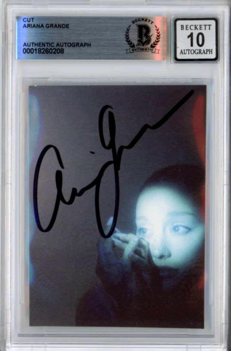 Ariana Grande SIGNED Eternal Sunshine Deluxe FULl SIGNATURE BAS Beckett ...