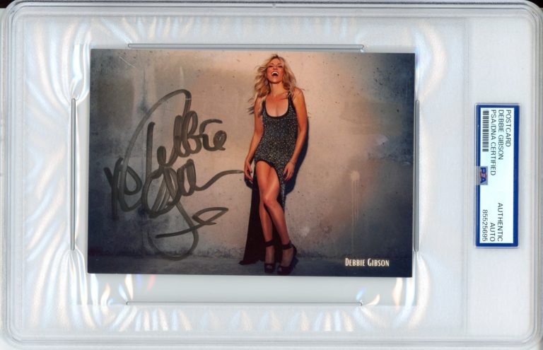 SIGNED Debbie Gibson The Body Remembers AUTOGRAPHED Picture Postcard ...