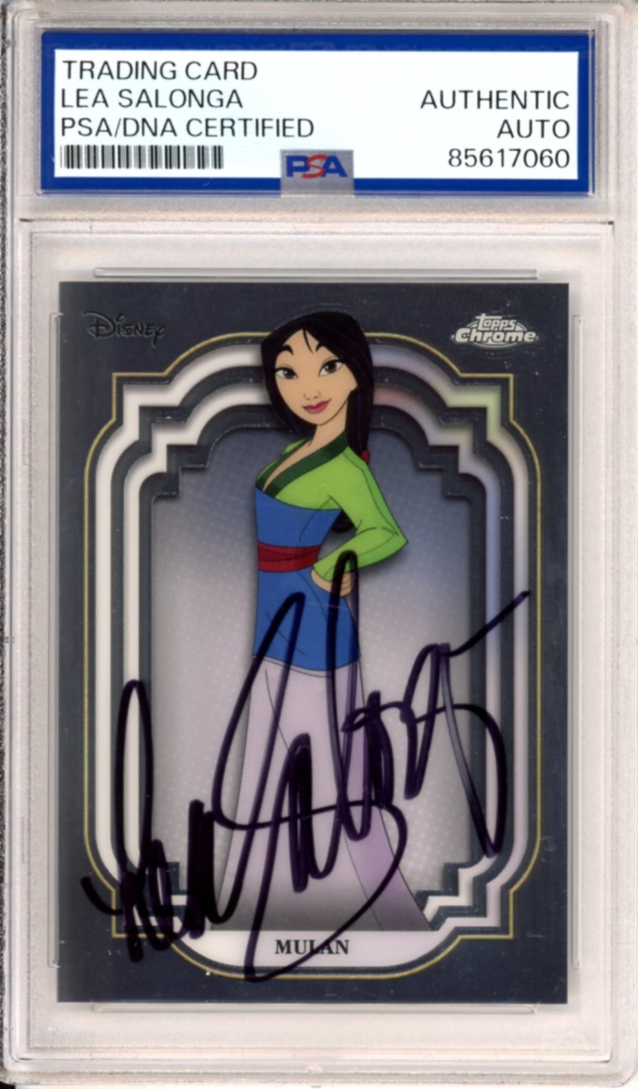 2024 TOPPS CHROME DISNEY PRINCESS MULAN SIGNED AUTOGRAPH LEA SALONGA ...