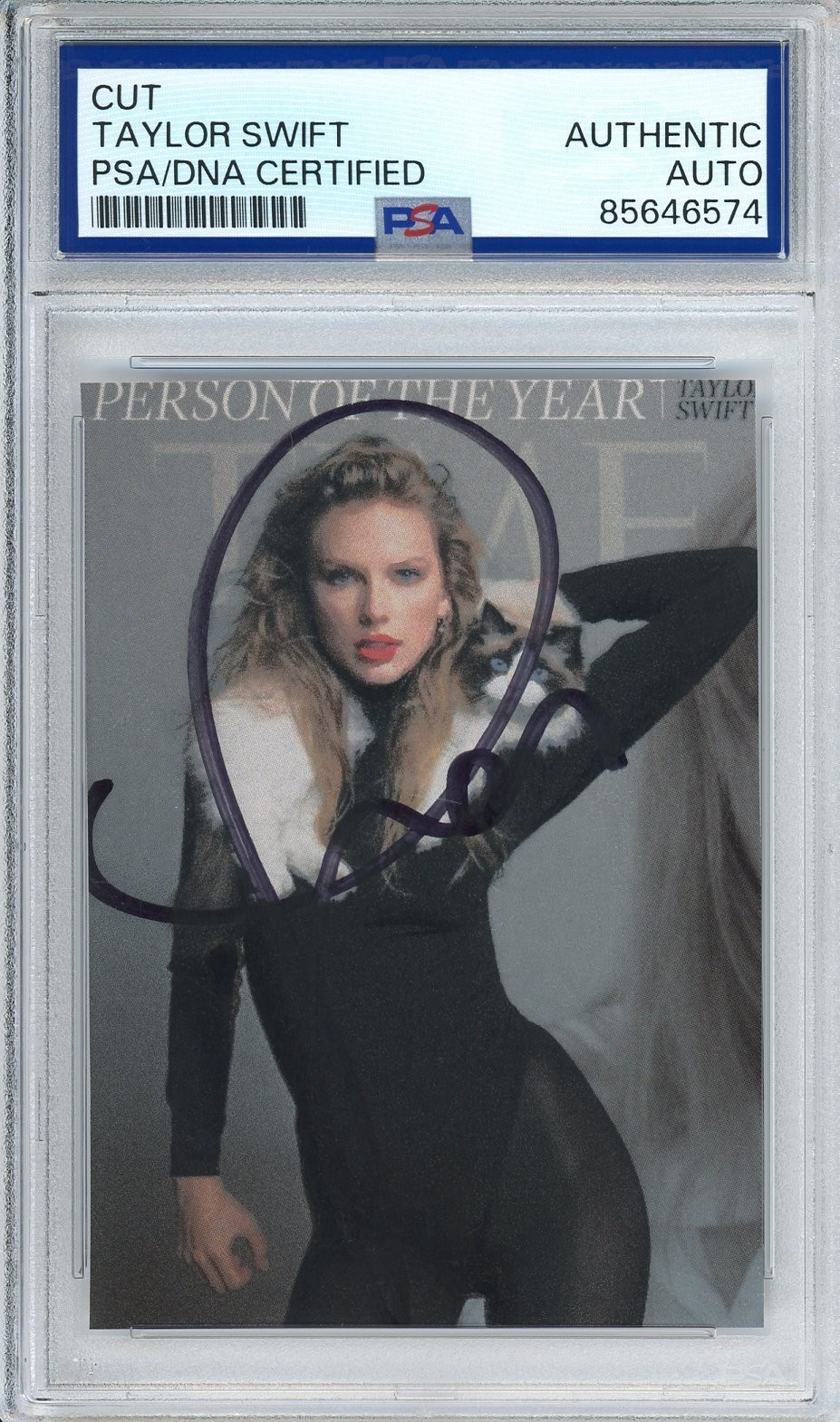 TAYLOR SWIFT SIGNED Time Magazine Person of the Year Cut AUTOGRAPHED ...