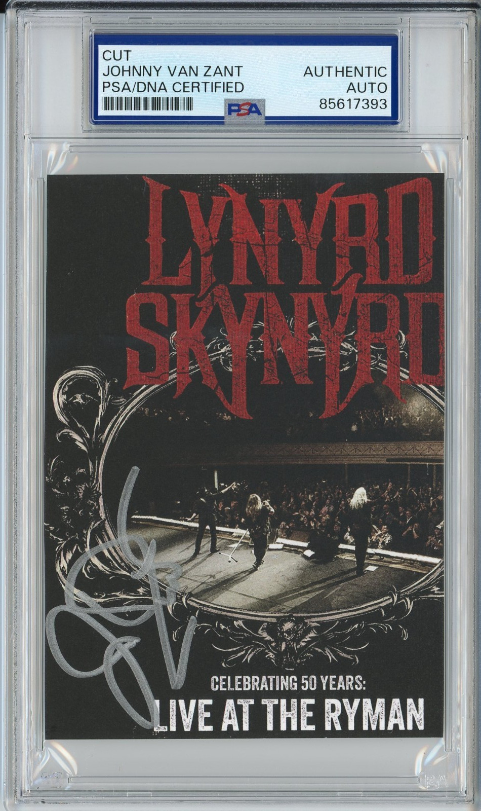 SIGNED Lynyrd Skynyrd Johnny Van Zant Live @ Ryman Album Cover Card PSA ...