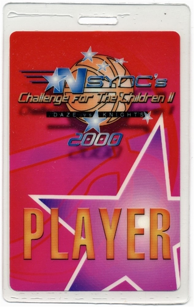 NSYNC 2000 Challenge for the Children II Charity Event Laminated ...