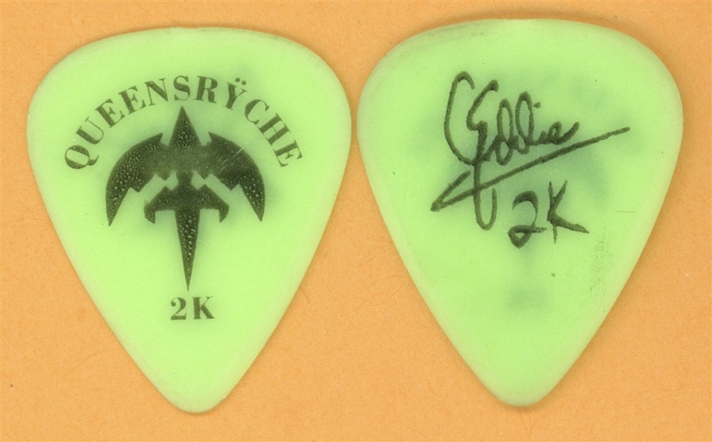 Queensryche Eddie Jackson Vintage Guitar Pick - 2000 Q2K Tour | Autographia