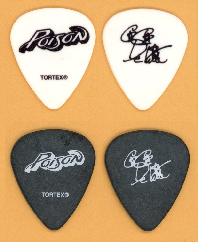 Poison CC Deville stage Guitar Pick Set of 2 - 2022 Stadium Tour ...