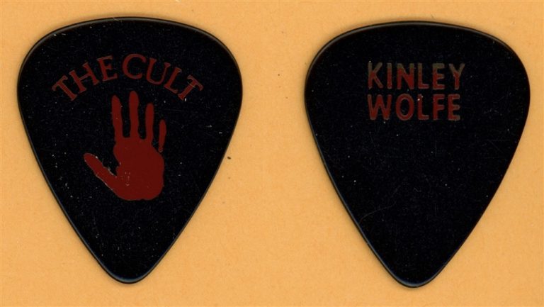 The Cult Kinley Wolfe Vintage Guitar Pick - 1989 Sonic Temple Tour ...