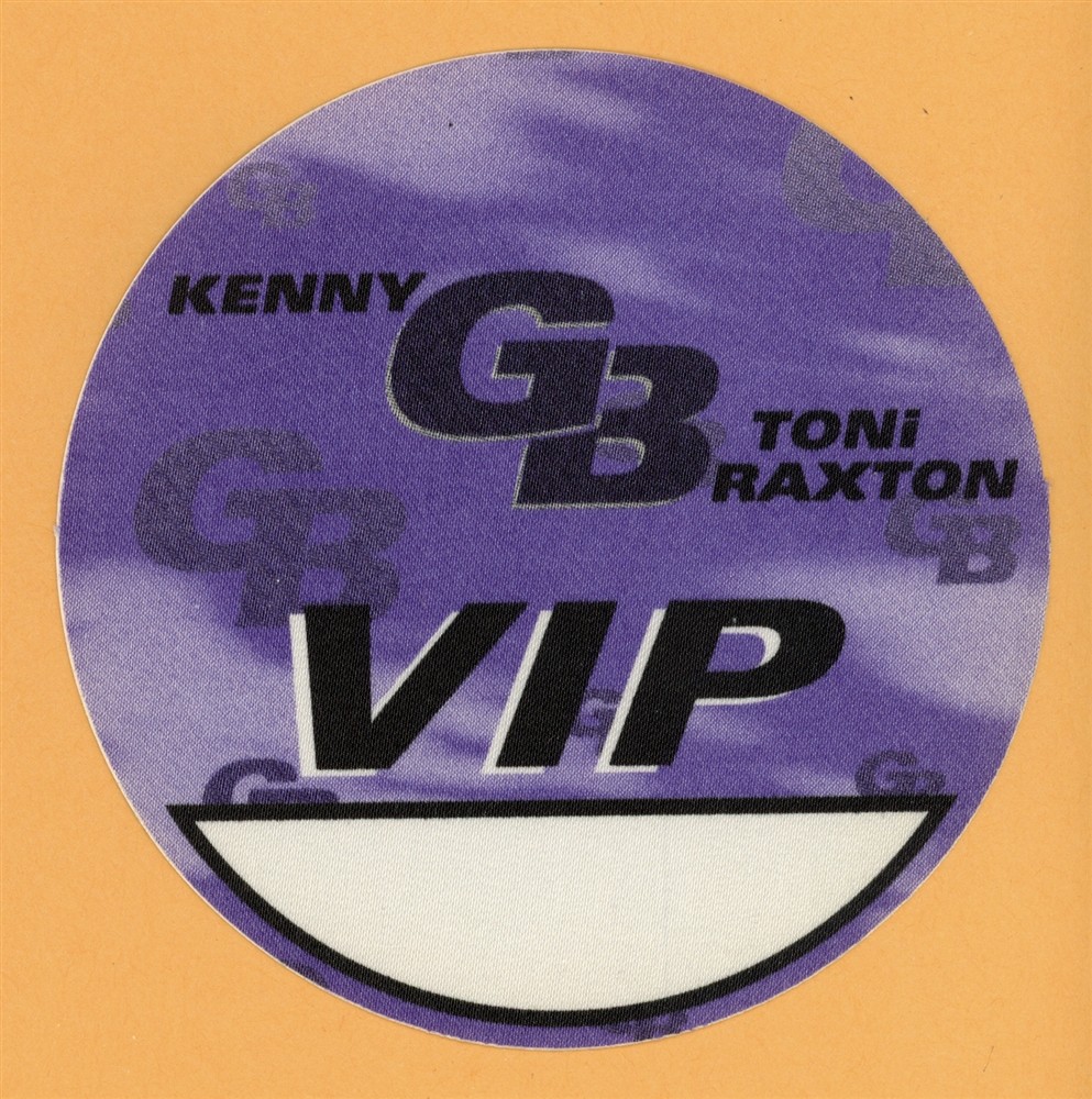 Kenny G 1996 Secrets Concert Tour w/ Toni Braxton VIP Backstage Pass ...