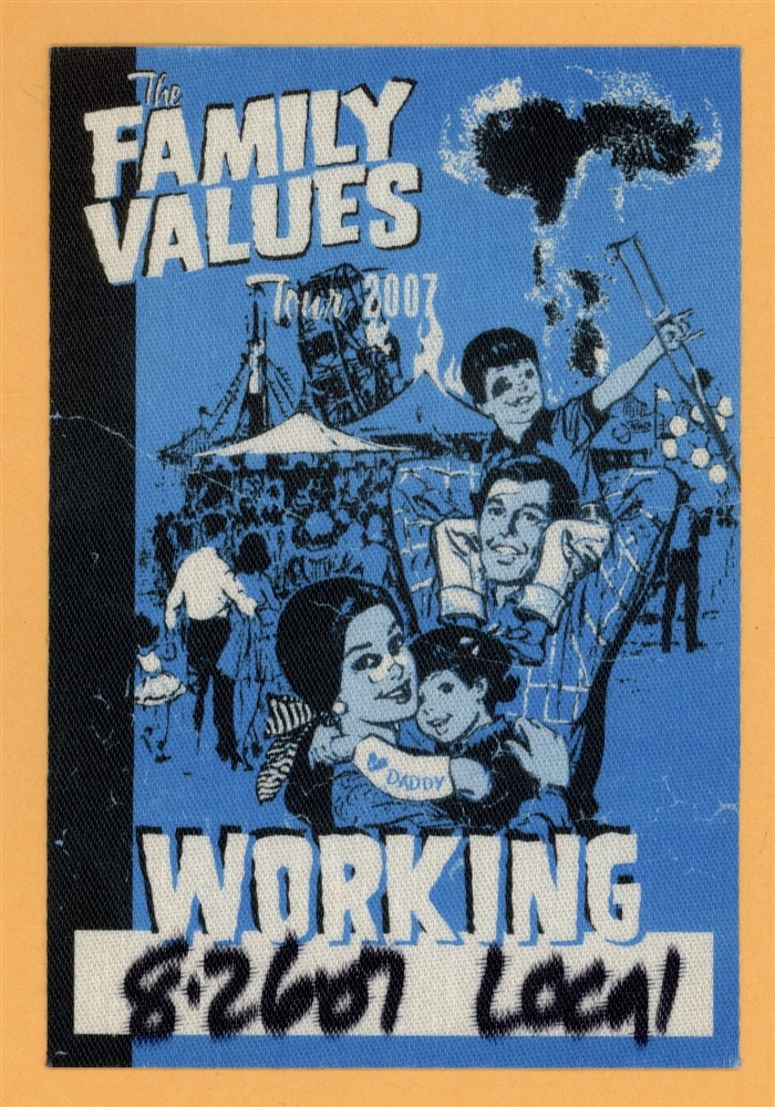 Limp Bizkit 2007 Korn Family Values Concert Tour WORKING Backstage Pass ...