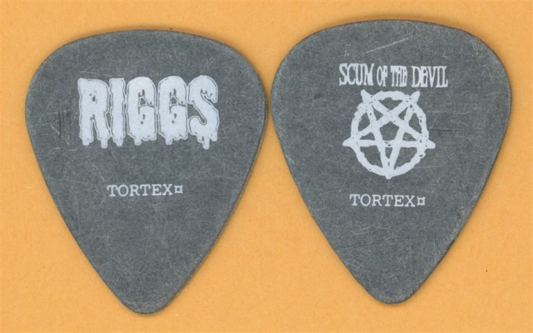 Rob Zombie Mike Riggs Vintage Guitar Pick - 1999 Hellbilly Deluxe Tour ...