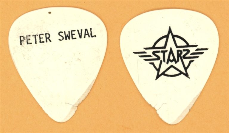 Starz Peter Sweval Vintage Guitar Pick - 1977 Violation Tour | Autographia