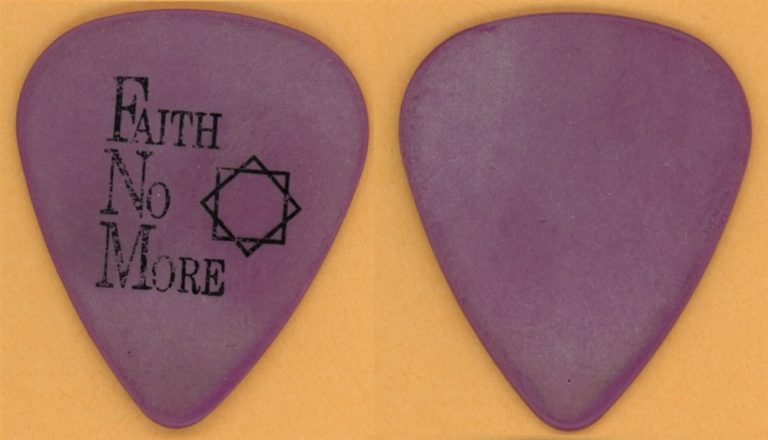Faith No More Billy Gould Purple Guitar Pick - 1995 King For A Day Tour ...