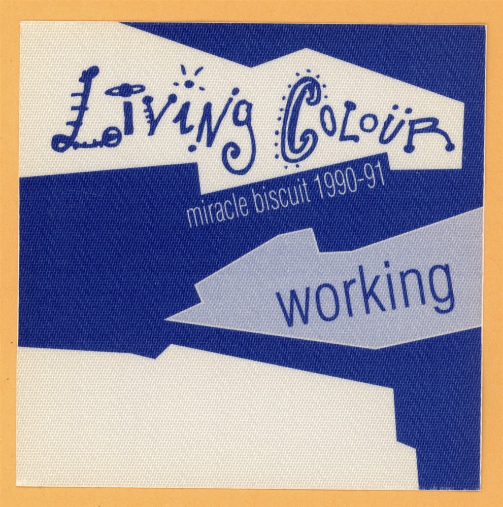 Living Colour 1990 Miracle Biscuit Concert Tour WORKING Backstage Pass ...