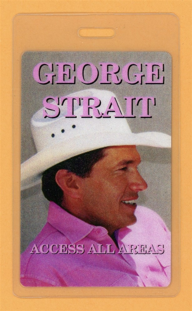 George Strait 1990 Tour AAA Laminated Backstage Pass | Autographia