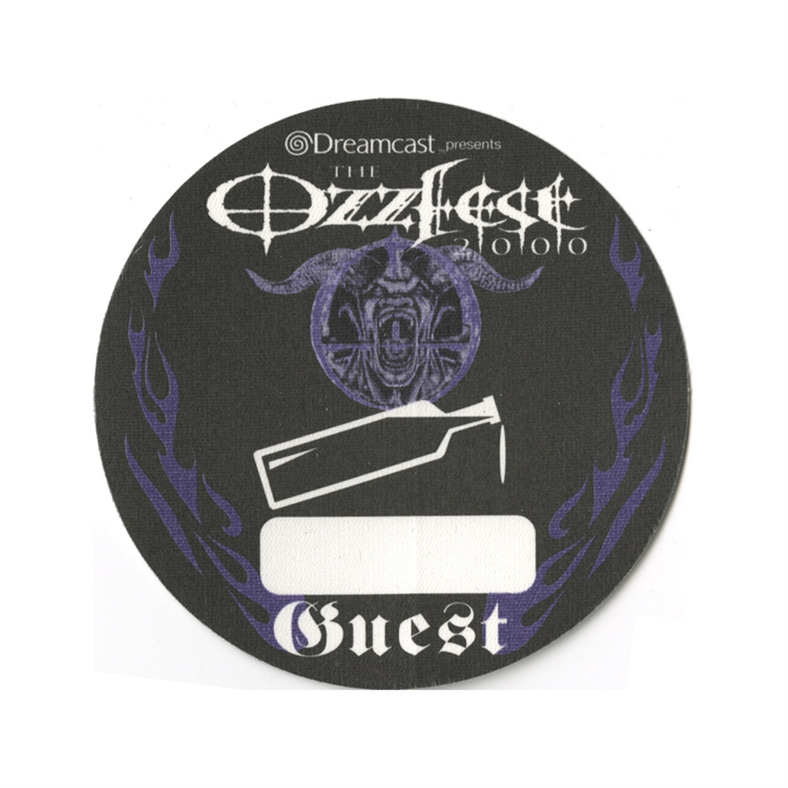 Ozzy Osbourne 2000 Ozzfest w/ Pantera Concert Tour Guest Backstage Pass ...
