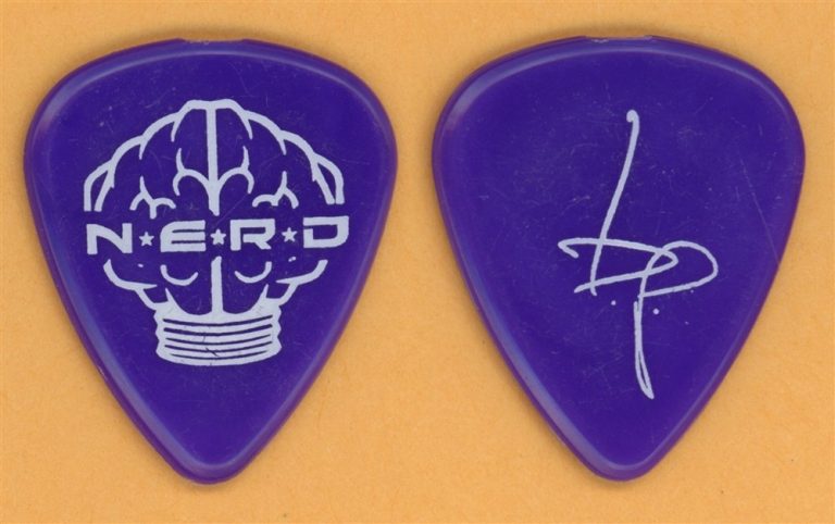 NERD Original Tour Purple Guitar Pick | Autographia