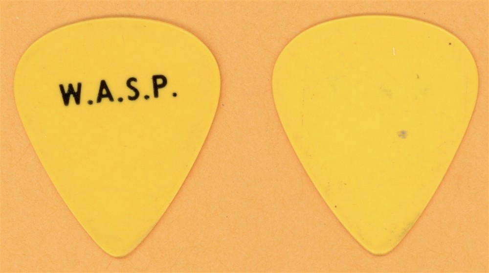 WASP Blackie Lawless Vintage Guitar Pick - 1984 World Tour | Autographia
