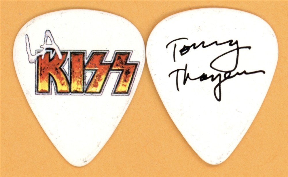 KISS Tommy Thayer Vintage Guitar Pick - 2016 LA KISS Arena Football ...