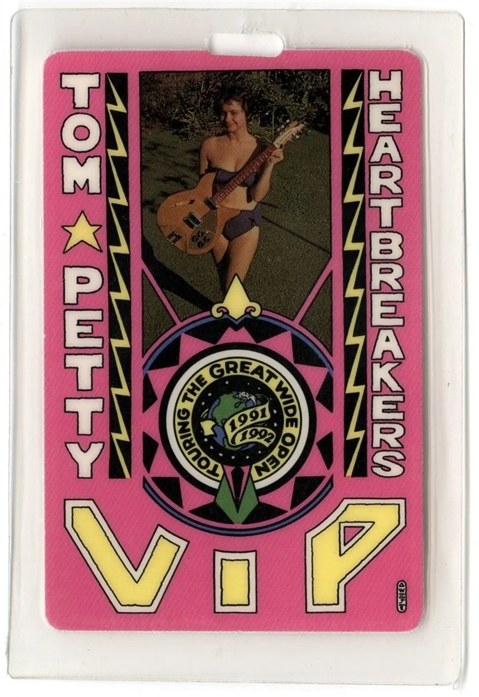 Tom Petty 1991 Great Wide Open Concert Tour VIP Laminated Backstage ...