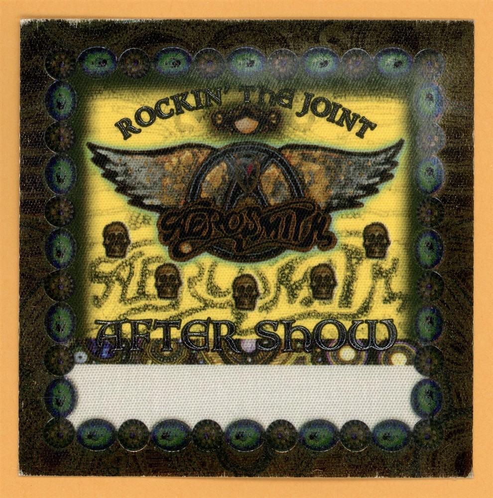 Aerosmith 2005 Rockin the Joint Concert Tour After Show Backstage Pass ...