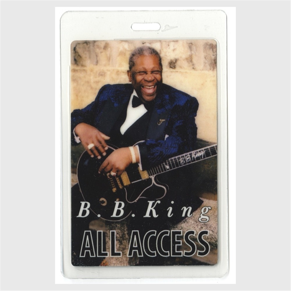 BB King 1999 Let the Good Times Roll Concert Tour Laminated Backstage ...