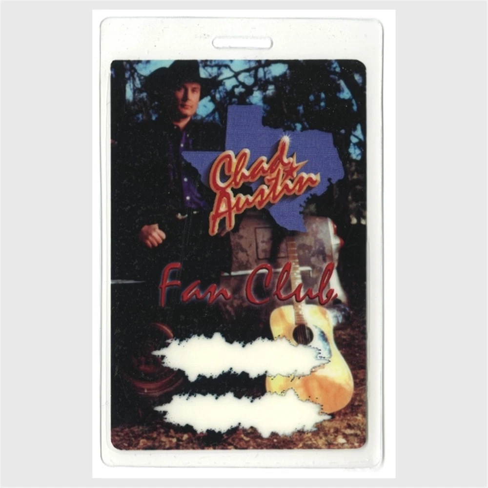 Chad Austin Concert Tour Fan Club Laminated Backstage Pass | Autographia