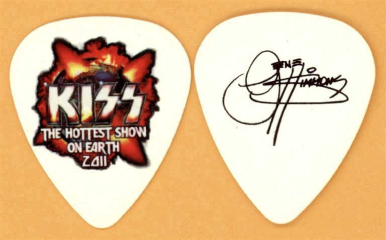 KISS Gene Simmons Vintage Guitar Pick - 2011 Hottest Show on Earth Tour ...