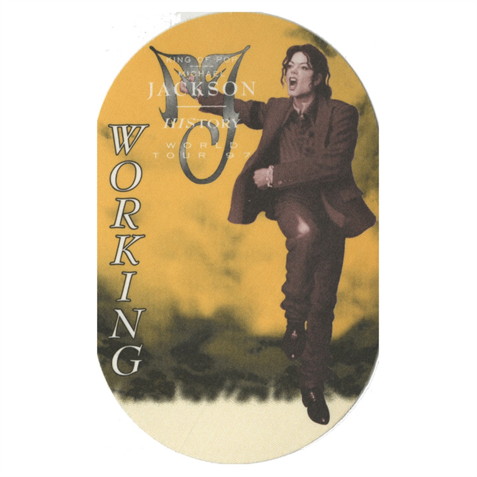 Michael Jackson 1997 History Concert Tour Working Crew Backstage Pass ...