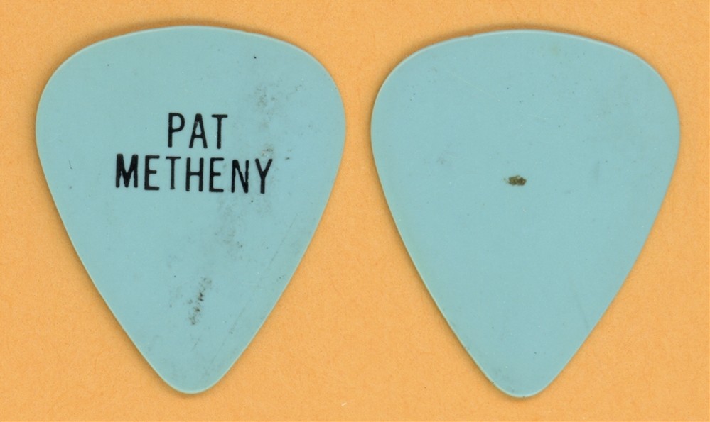 Pat Metheny signature Black/Blue Original Guitar Pick - 1980's Tour ...