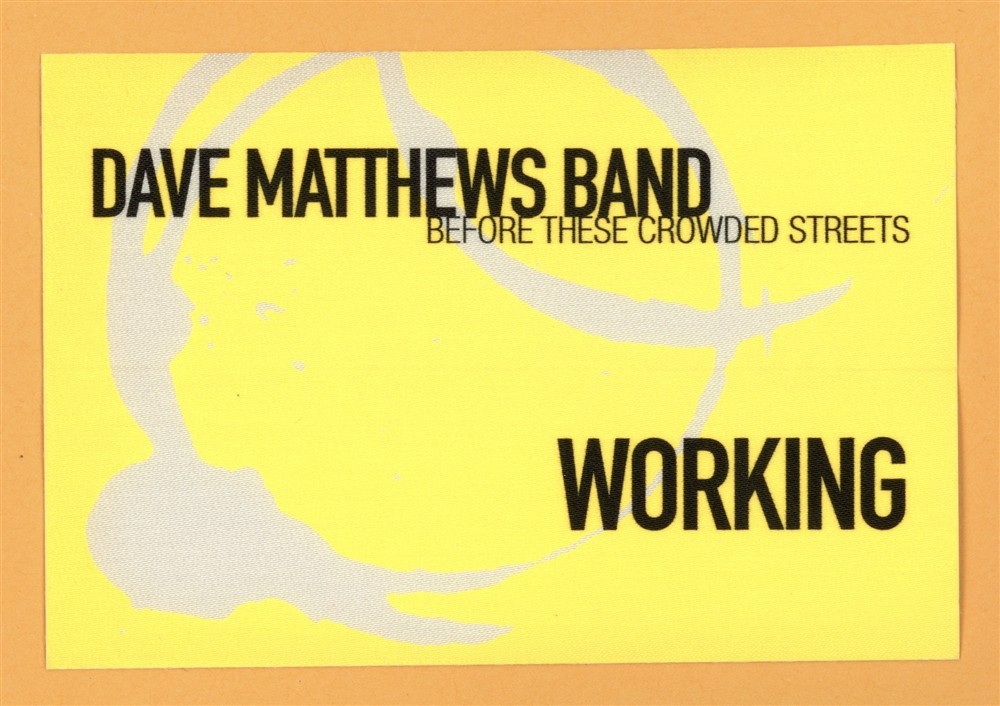 Dave Matthews Band 1998 Before These Crowded Streets Tour WORKING ...