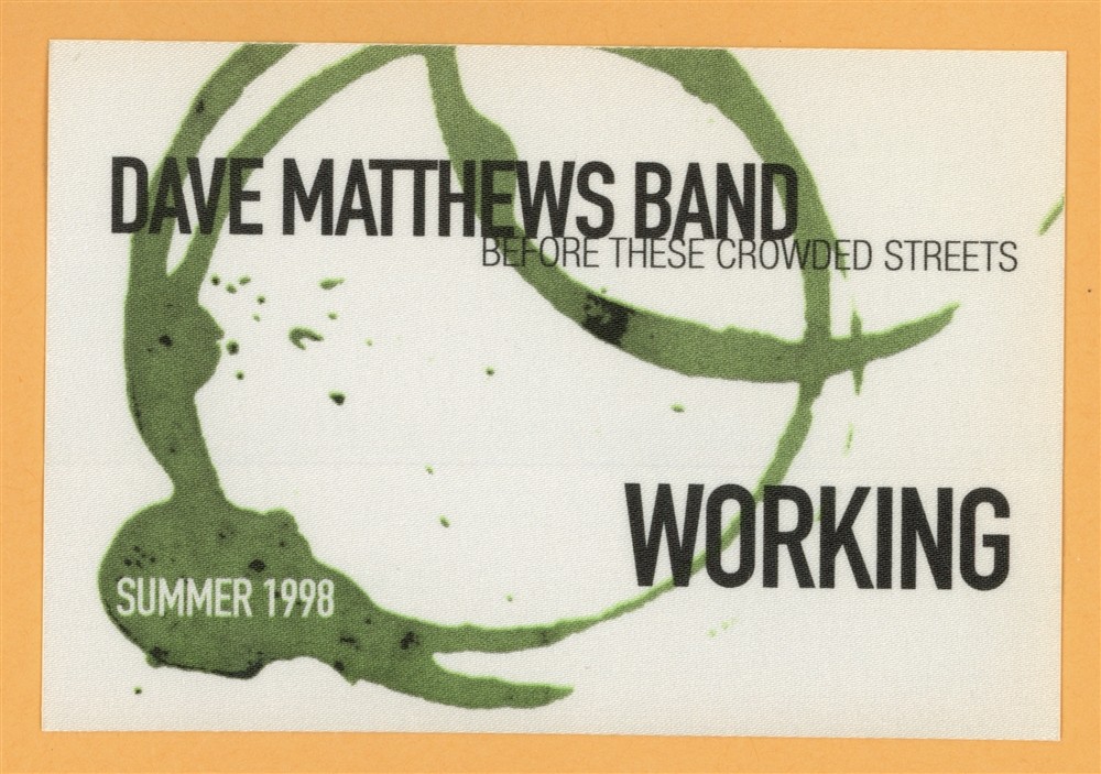 Dave Matthews Band 1998 Before These Crowded Streets Tour WORKING ...