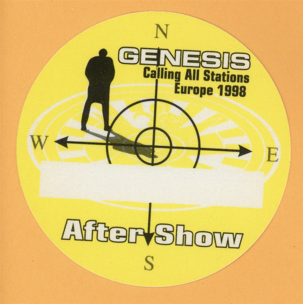 Genesis 1998 Calling All Stations Concert Tour AFTER SHOW Backstage ...