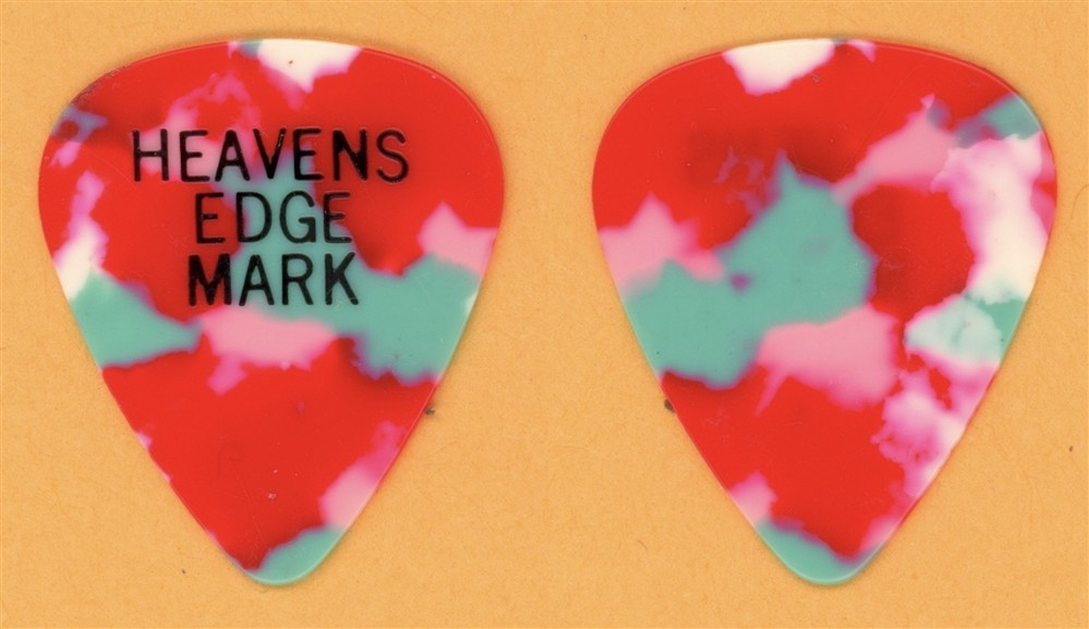 Heavens Edge Mark Evans Vintage Guitar Pick - 1990 US Tour | Autographia