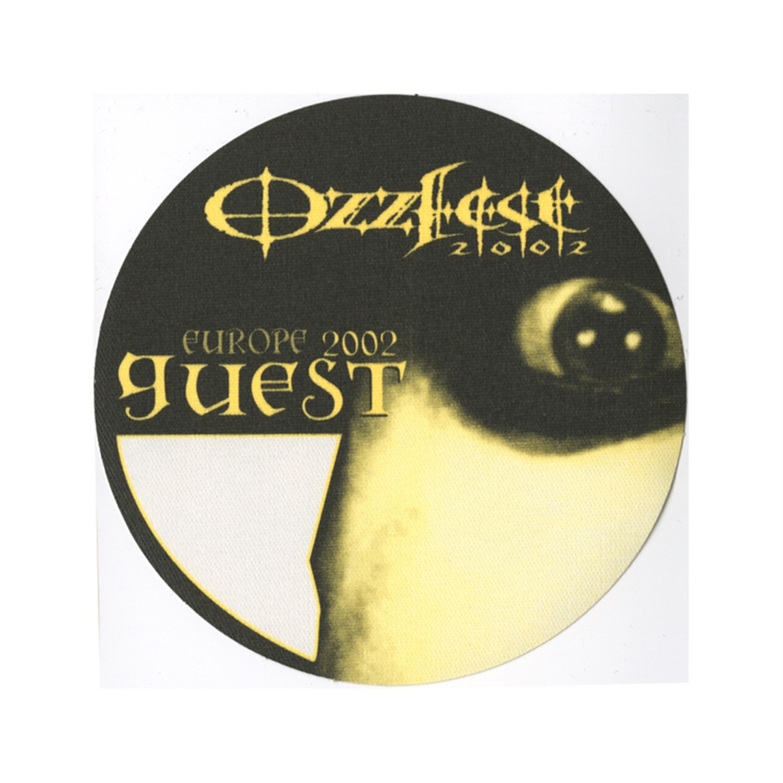 Ozzy Osbourne 2002 Ozzfest Concert Tour Guest Backstage Pass - Europe ...