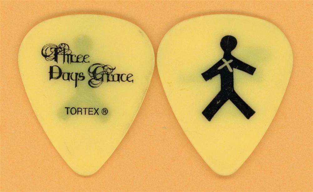 Three Days Grace Barry Stock Vintage Guitar Pick - 2007 One-X Tour ...