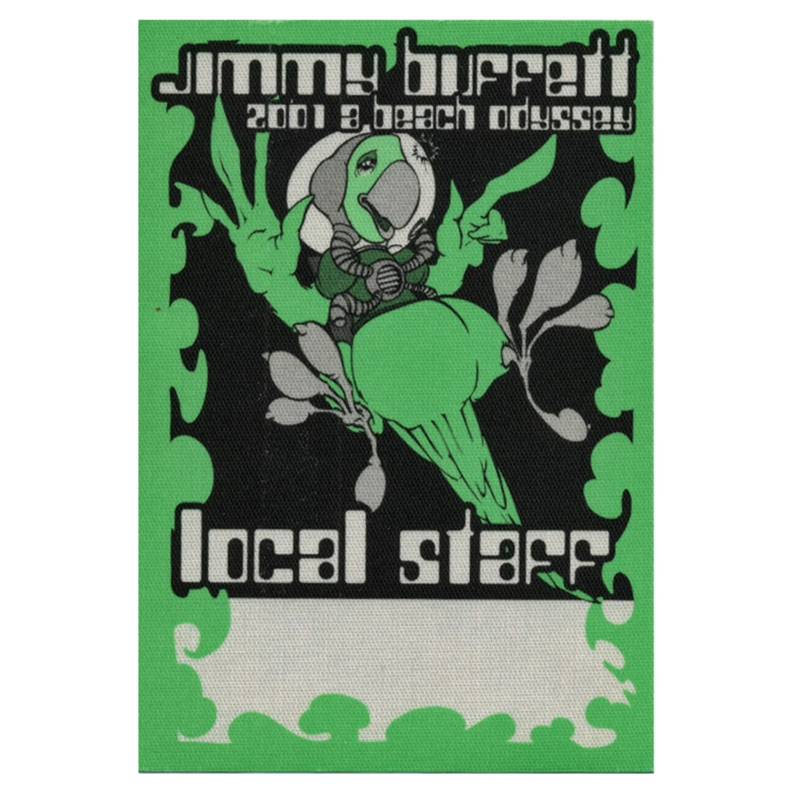 Jimmy Buffett 2001 A Beach Odyssey Concert Tour Local Staff Backstage ...