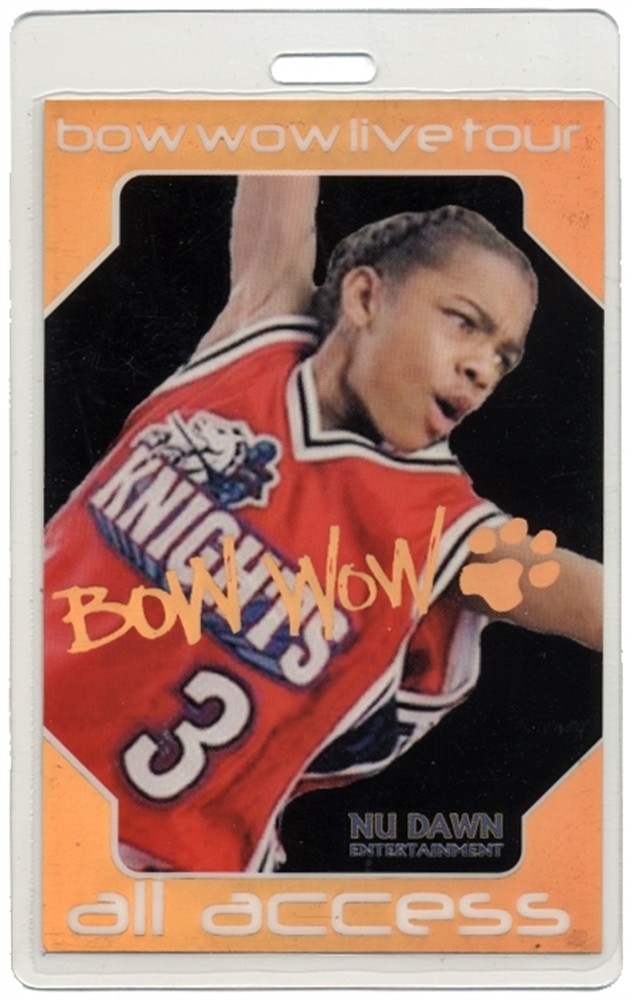 Bow Wow 2001 Concert Laminated Backstage Pass Doggy Bag Tour Nu Dawn ...