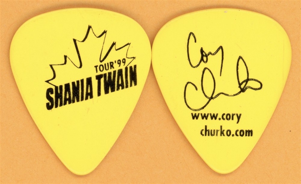 Shania Twain Cory Churko Vintage Guitar Pick - 1999 Come on Over Tour ...