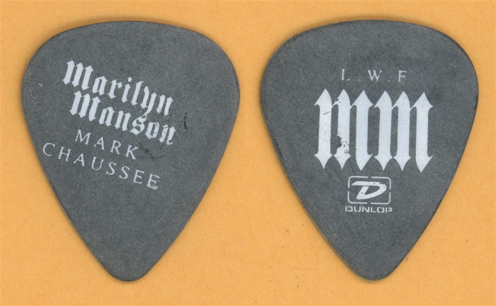 Marilyn Manson Mark Chaussee Vintage Guitar Pick - 2004 US Tour ...