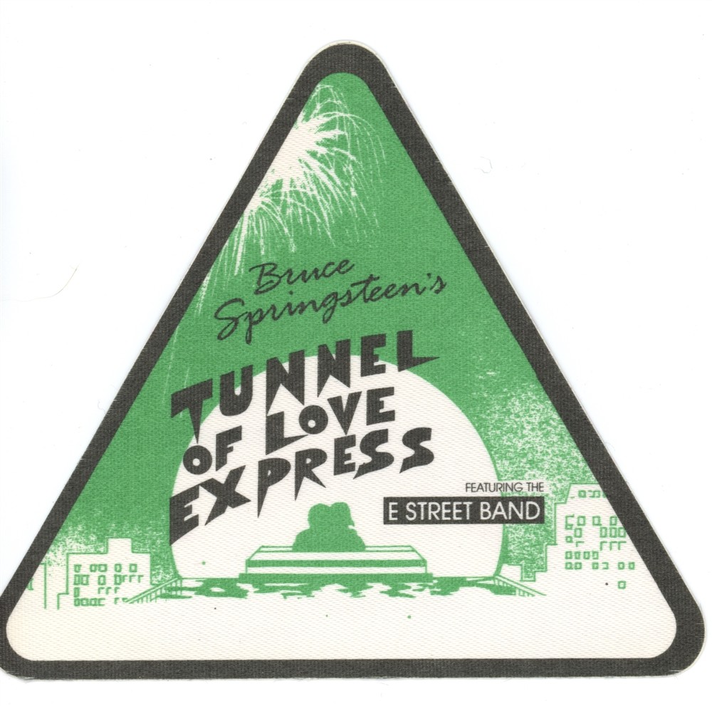 BRUCE SPRINGSTEEN 1988 Tunnel Of Love Express BACKSTAGE PASS Green ...