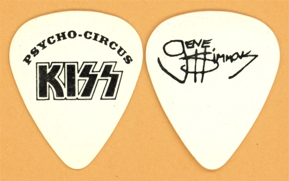 KISS Gene Simmons Vintage Guitar Pick - 1998 Psycho Circus Tour ...