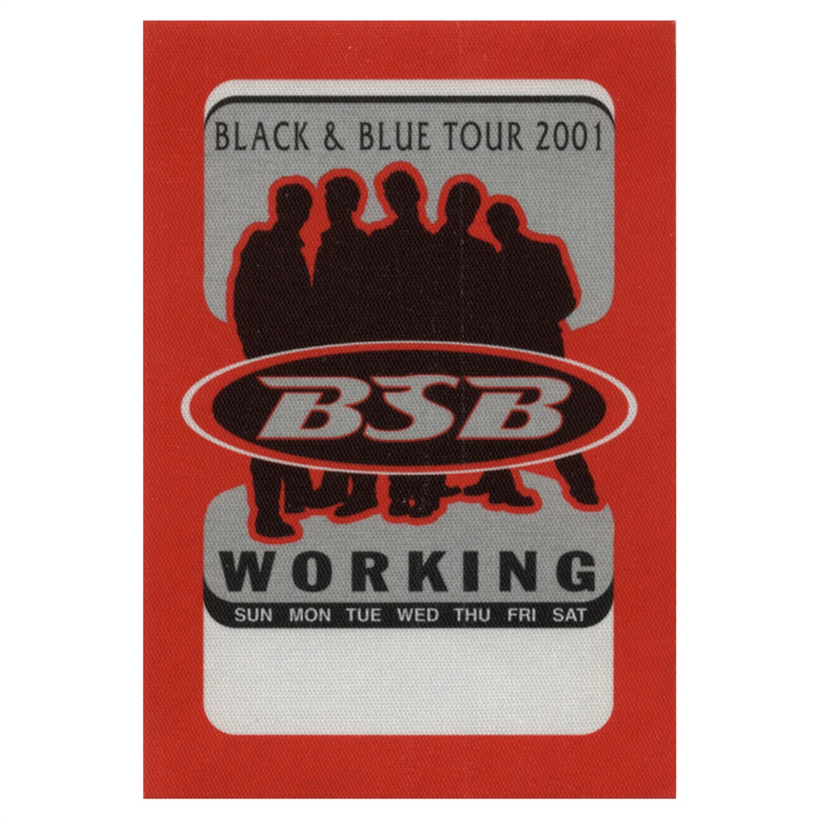 Backstreet Boys 2001 Black & Blue Concert Tour Working Backstage Pass ...
