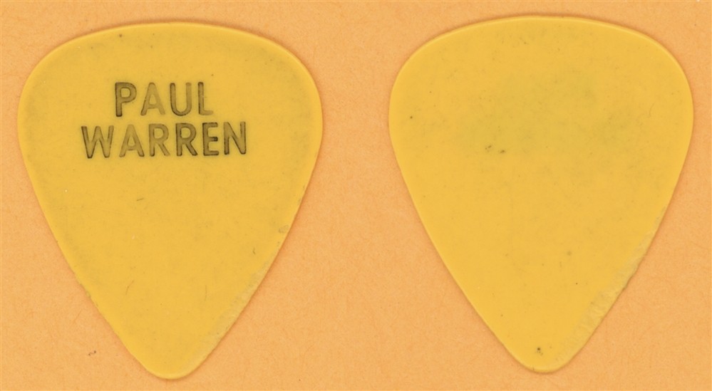 Richard Marx Paul Warren Vintage Guitar Pick - 1991 Rush Street Tour ...